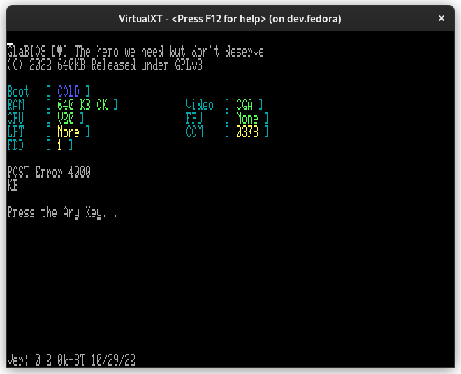 GLaBIOS Is Not Working Issue 28 Andreas jonsson virtualxt GitHub GLaBIOS Is Not Working Issue 28 Andreas jonsson virtualxt GitHub