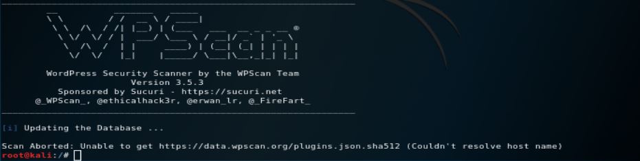 wpscan error in kali · Issue #1334 · wpscanteam/wpscan · GitHub