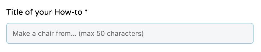 [bug] Poorly Documented Max String Length For How To Title · Issue 2015 · Onearmy Community