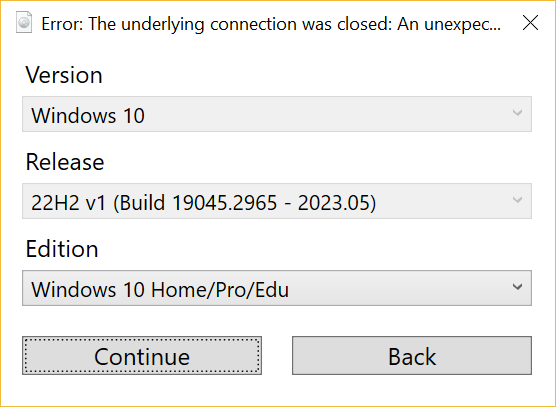 Error: The underlying connection was closed: An unexpected error occurred on a send. · Issue #77 ...