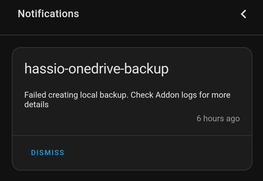 Failure notification daily · Issue #98 · lavinir/hassio-onedrive-backup · GitHub