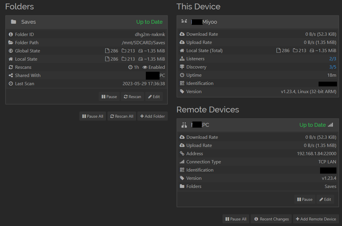 GitHub - XK9274/syncthing-app-miyoo: Sets up Syncthing and injects into Onion 4.2.0 beta runtime.sh