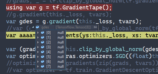 TF.gradienttape () with tF.gradients · Issue #869 · SciSharp/TensorFlow.NET · GitHub