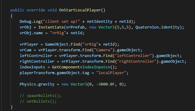 Trying to make a multiplayer VR game, when client 2 joins a server, client 1 switches from ...