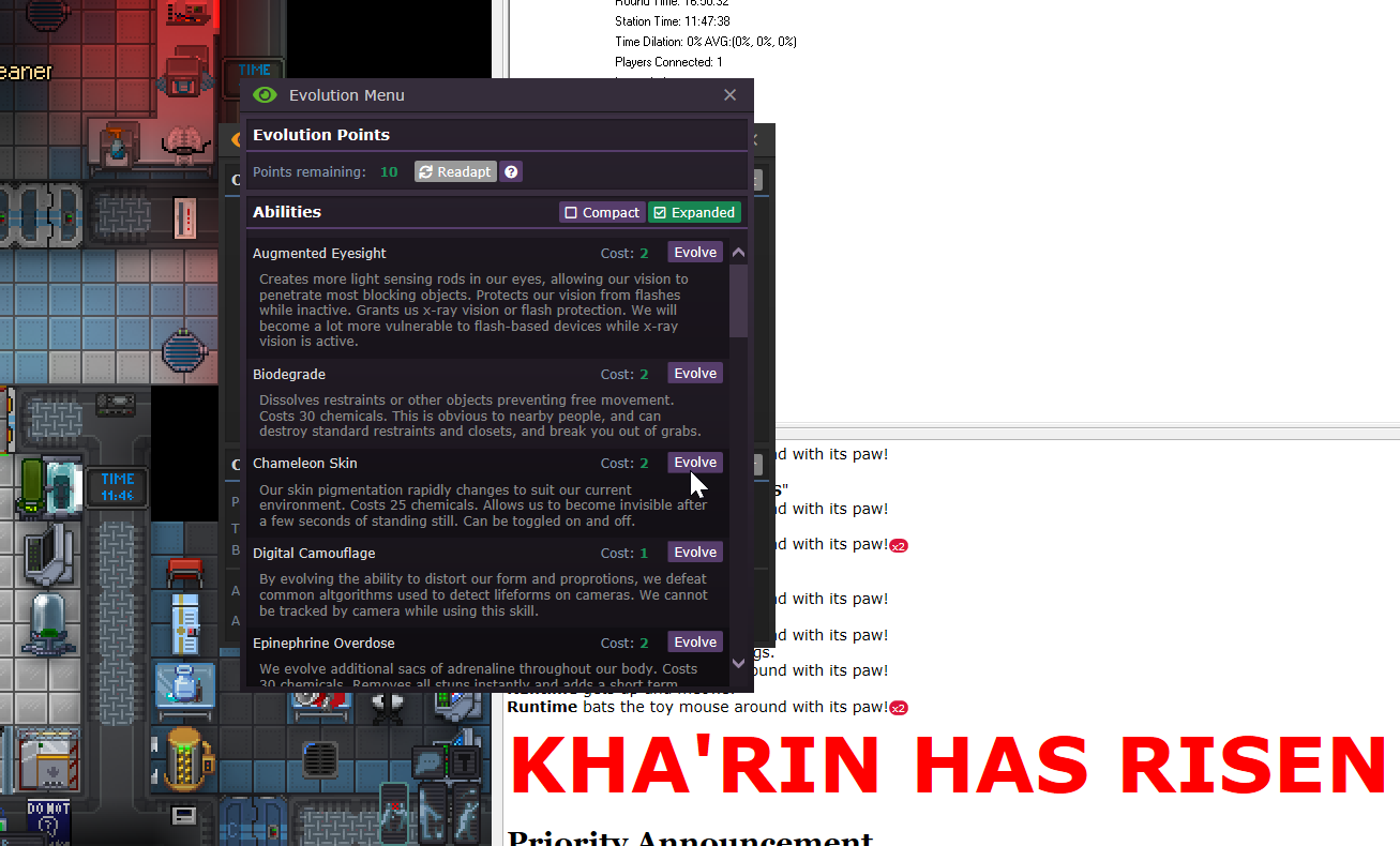 Nullspace Object Spawning | Changeling UI · Issue #19885 · ParadiseSS13/Paradise · GitHub