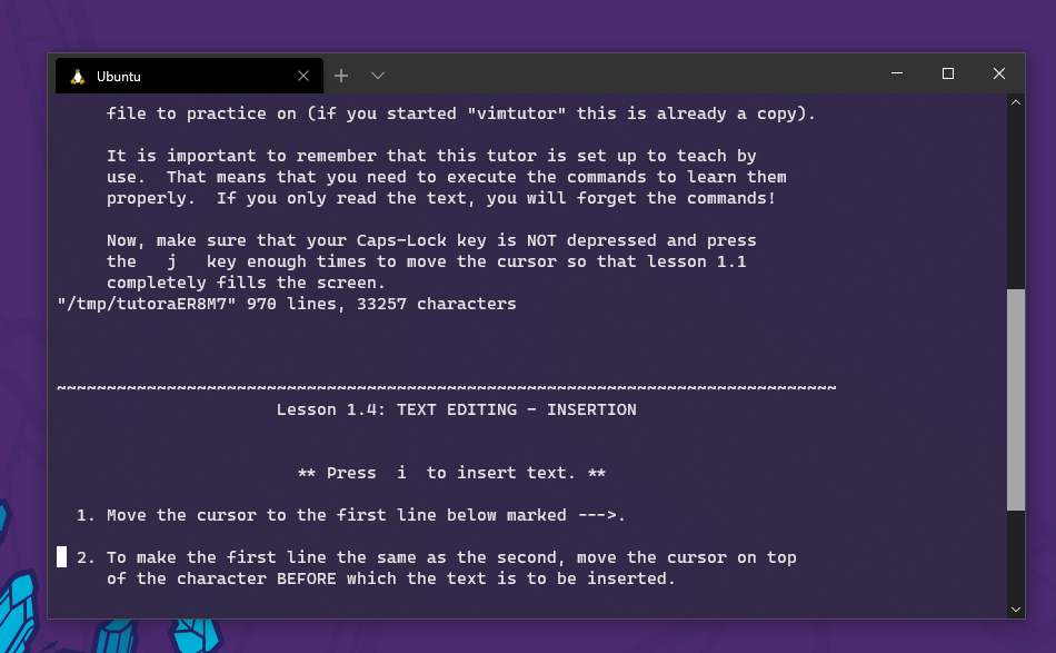 Ubuntu's Vim rerenders text permanetly to Windows Terminal after scrolling · Issue #6379 ...