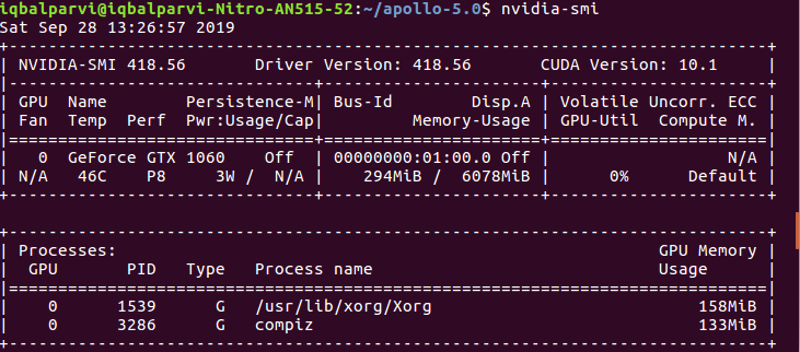 Nvidia-smi intallation error inside docker with apollo-5.0 fork · Issue #9786 · ApolloAuto ...
