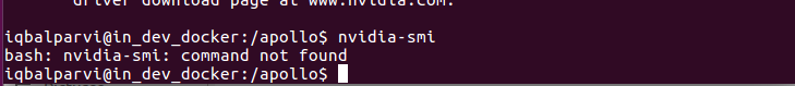 Nvidia-smi intallation error inside docker with apollo-5.0 fork · Issue #9786 · ApolloAuto ...