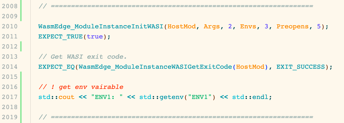 No wasi env has been passed with wasmedge_sys · Issue #1580 · WasmEdge/WasmEdge · GitHub
