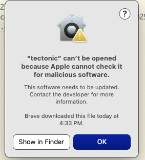 Command to install does not work on Mac (M2 chip) · Issue #943 · tectonic-typesetting/tectonic ...