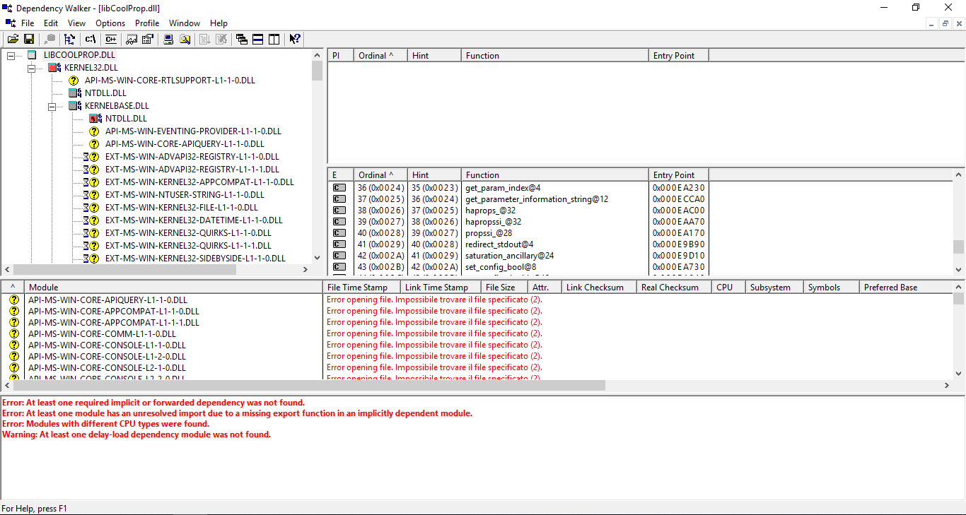 Fortran wrapper windows · Issue #1800 · CoolProp/CoolProp · GitHub