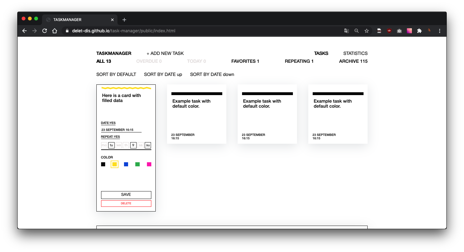 GitHub - delet-dis/task-manager: Task manager project made by HTMLAcademy, performed by Igor Efimov