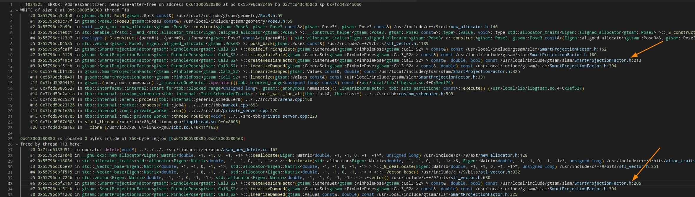 Double Free Or Corruption Out When Using Smart Factor · Issue 1211 · Borglab Gtsam · Github