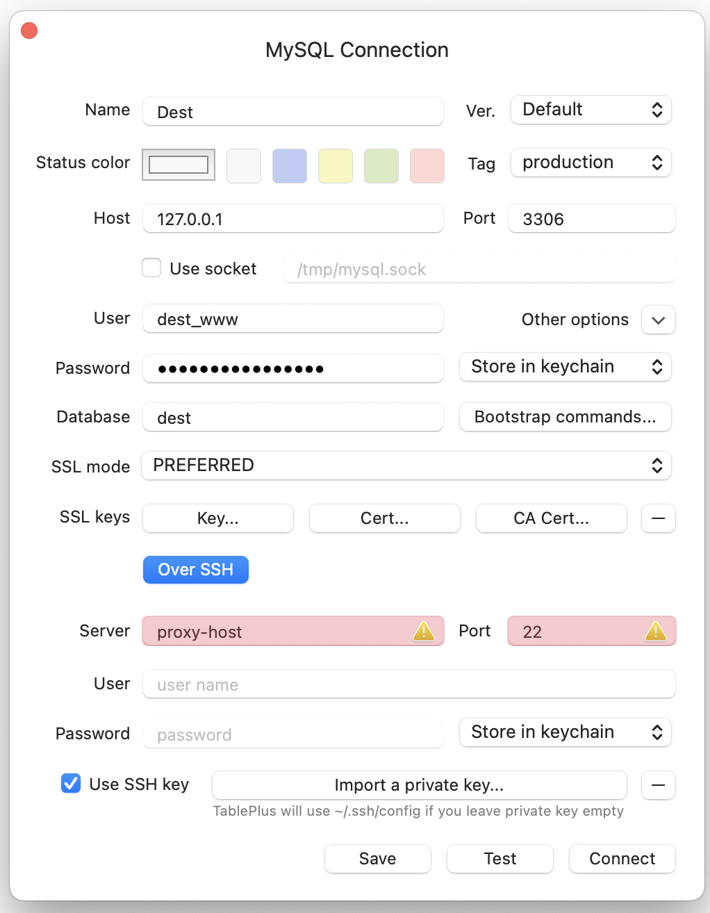 Unable to connect to database using ProxyJump after the last update · Issue #2856 · TablePlus ...
