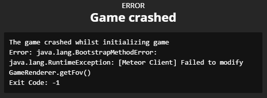 [Bug] crash on launch 0.4.6 · Issue #1387 · MeteorDevelopment/meteor ...