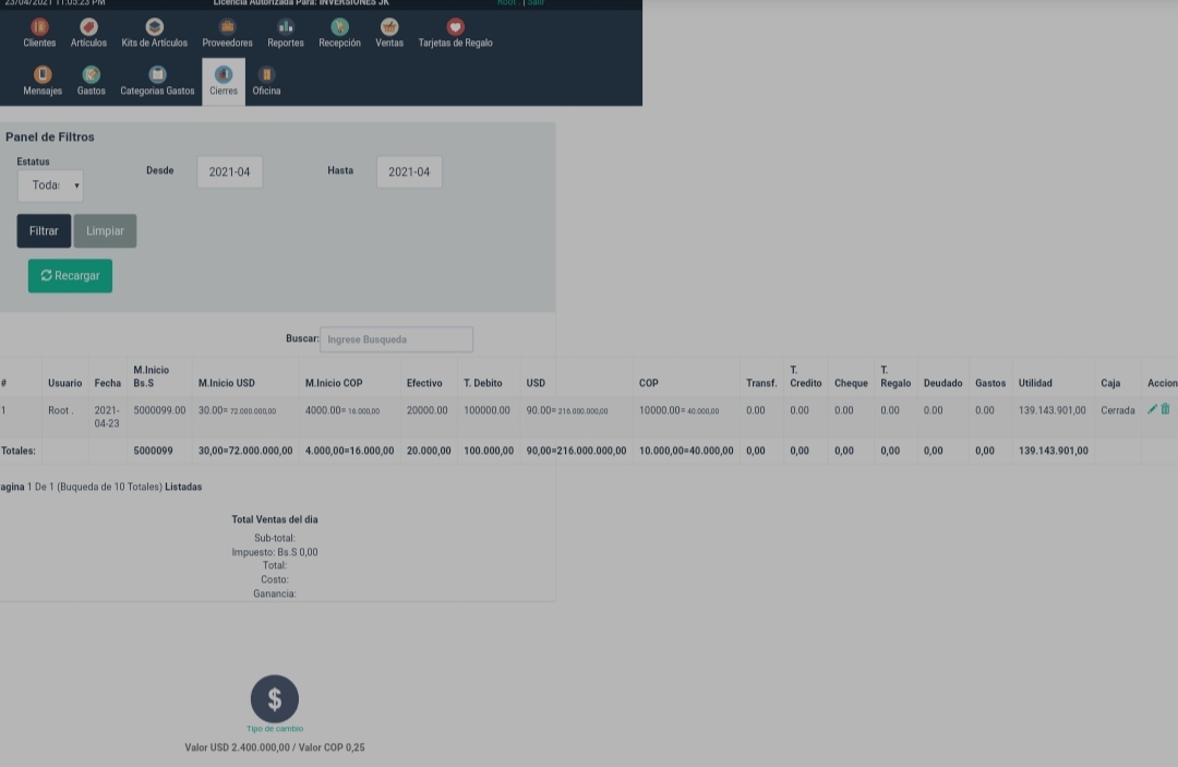Close daily sales and cash count. · Issue #2645 · opensourcepos/opensourcepos · GitHub