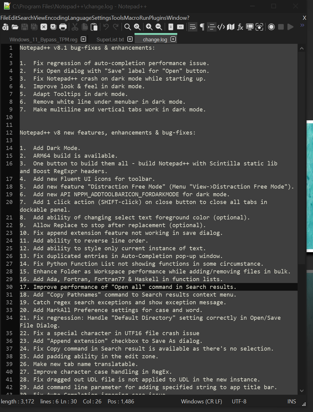 Dark Mode Menu Bar cluttered · Issue #10130 · notepad-plus-plus/notepad ...