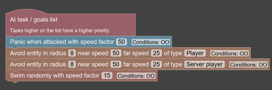 Passive water mob AI template issues and issues with AI tasks for water mob creatures. · Issue ...