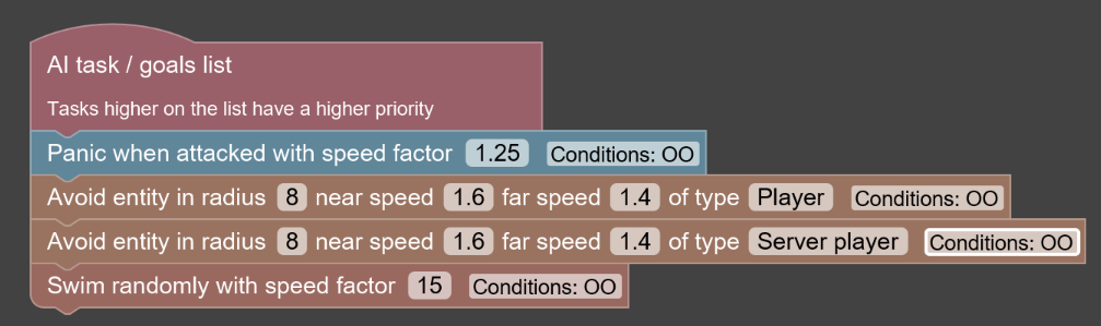 Passive water mob AI template issues and issues with AI tasks for water mob creatures. · Issue ...