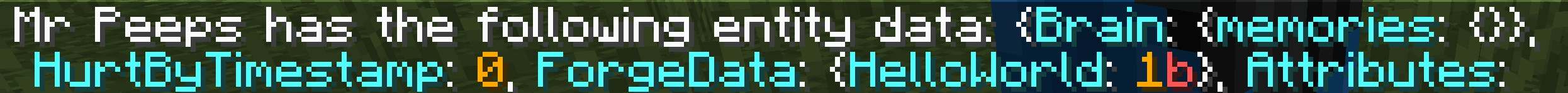 New commands do not like to work with NBT tags using the execute command for entities. · Issue ...