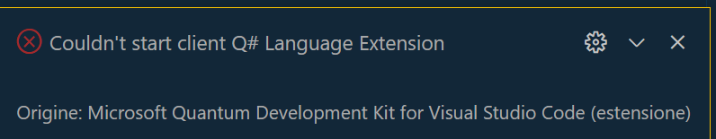 Couldn't start client Q# Language Extension (please, give me some advice on how to debug VS Code ...