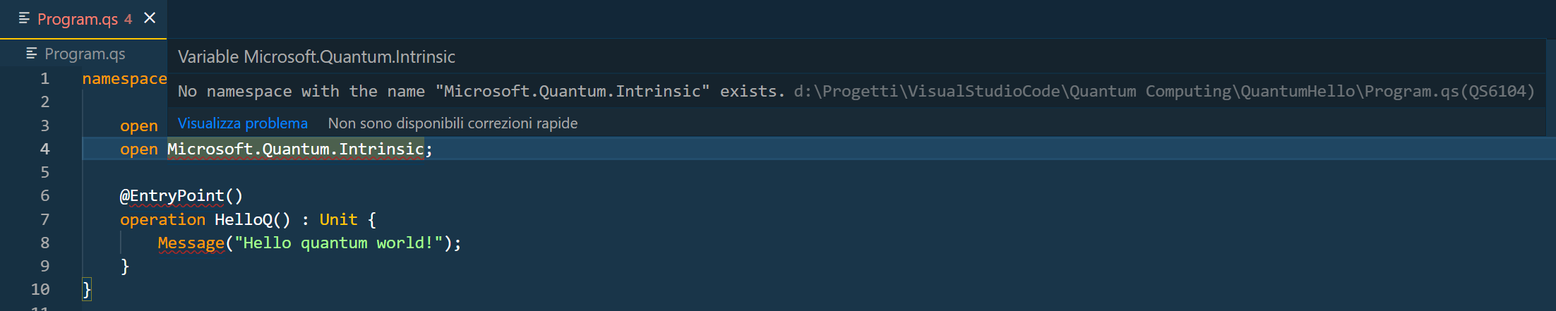 Couldn't start client Q# Language Extension (please, give me some advice on how to debug VS Code ...