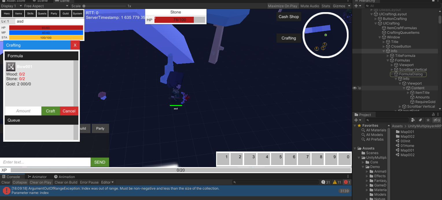 BUG 1.71: Crafting · Issue #1232 · suriyun-production/mmorpg-kit-docs · GitHub