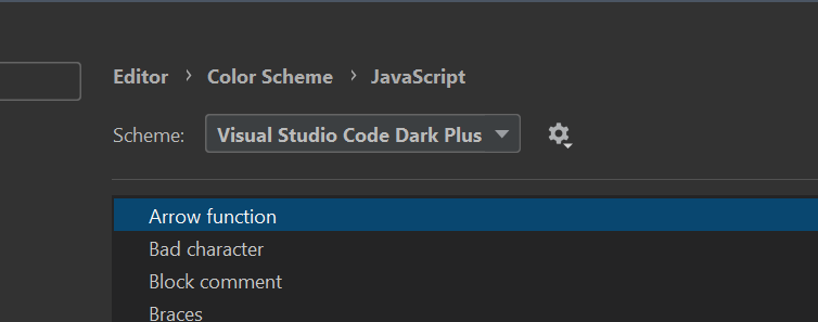 Java (and Kotlin) colour scheme still use settings from Darcula theme ...