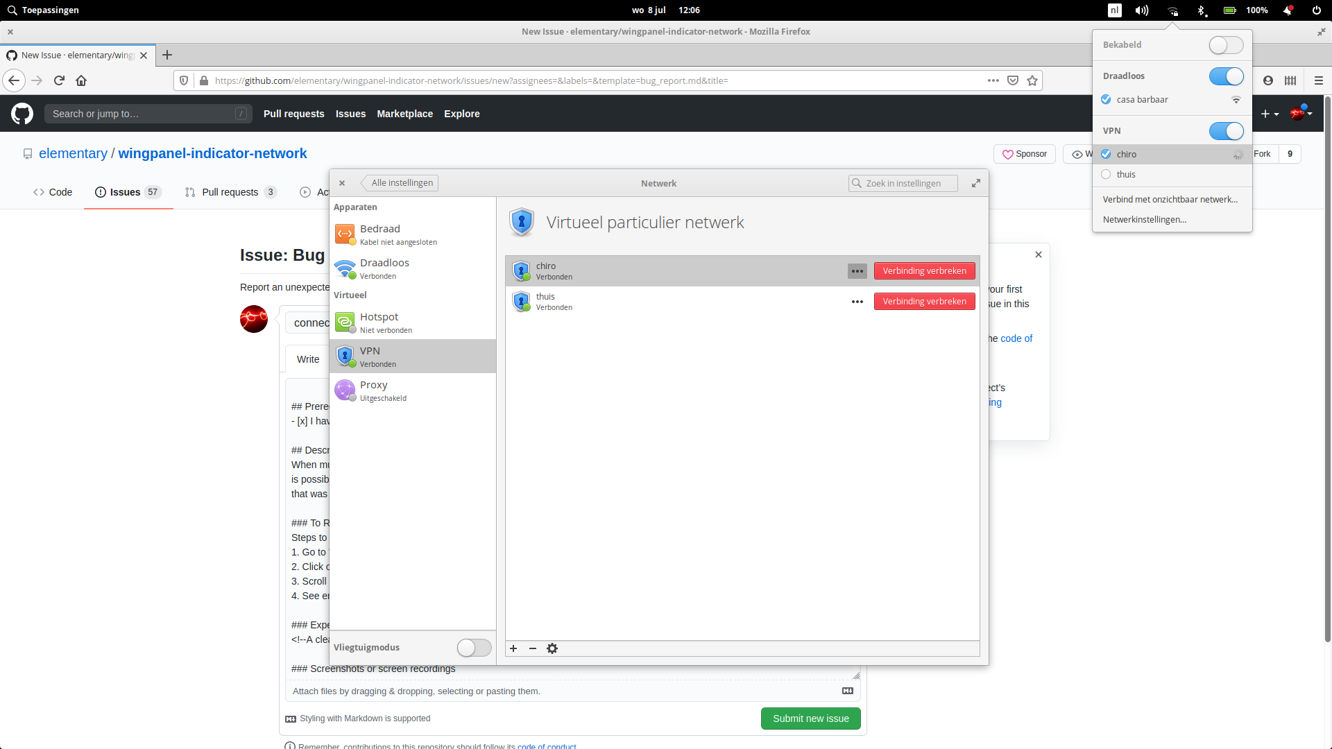 connecting multiple vpn connections · Issue #160 · elementary/wingpanel-indicator-network · GitHub