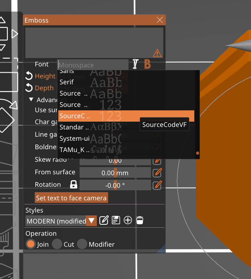 font selection · Issue #10511 · prusa3d/PrusaSlicer · GitHub