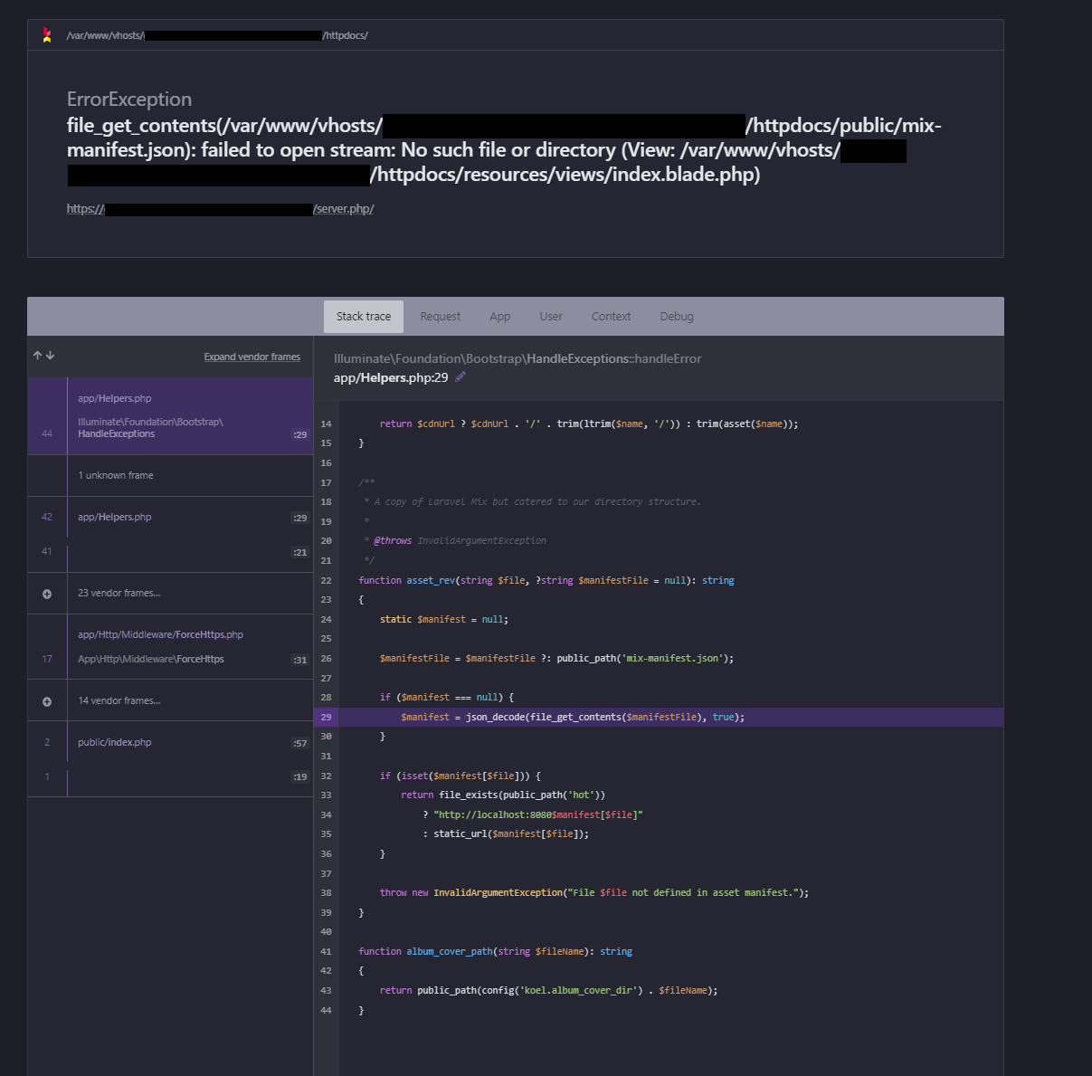 No such file or directory (mix-manifest.json) · Issue #1395 · koel/koel · GitHub