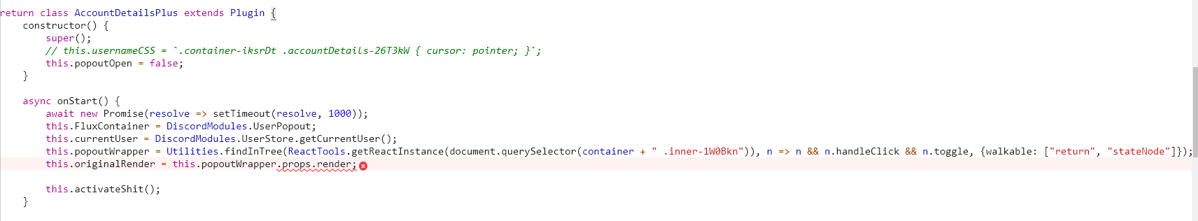 [Issue] AccountDetailsPlus is not working (with console message) · Issue #143 · zerebos ...