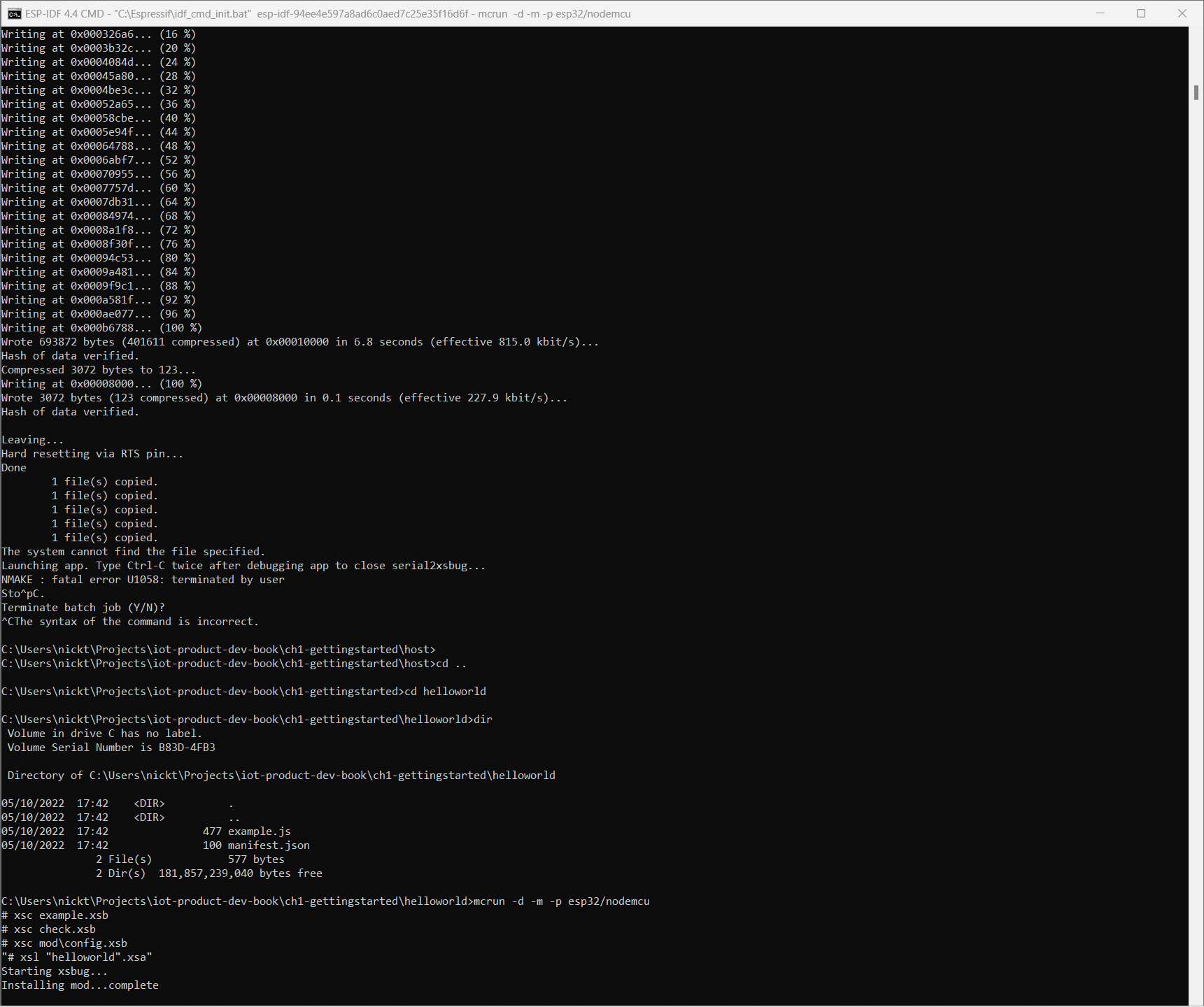 Executing "mcrun" command leading to NMake fatal error · Issue #940 · Moddable-OpenSource ...