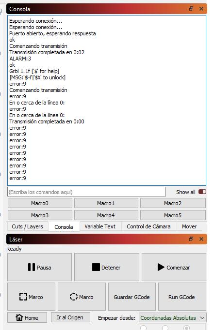 Problem with BluePill - STM32F103C8 - ERROR 9 and ALARM 3 - LightBurn · Issue #74 · terjeio ...