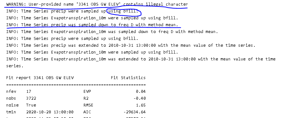 Pastas Time Series - Sample Up method (potential errors) when solve ...