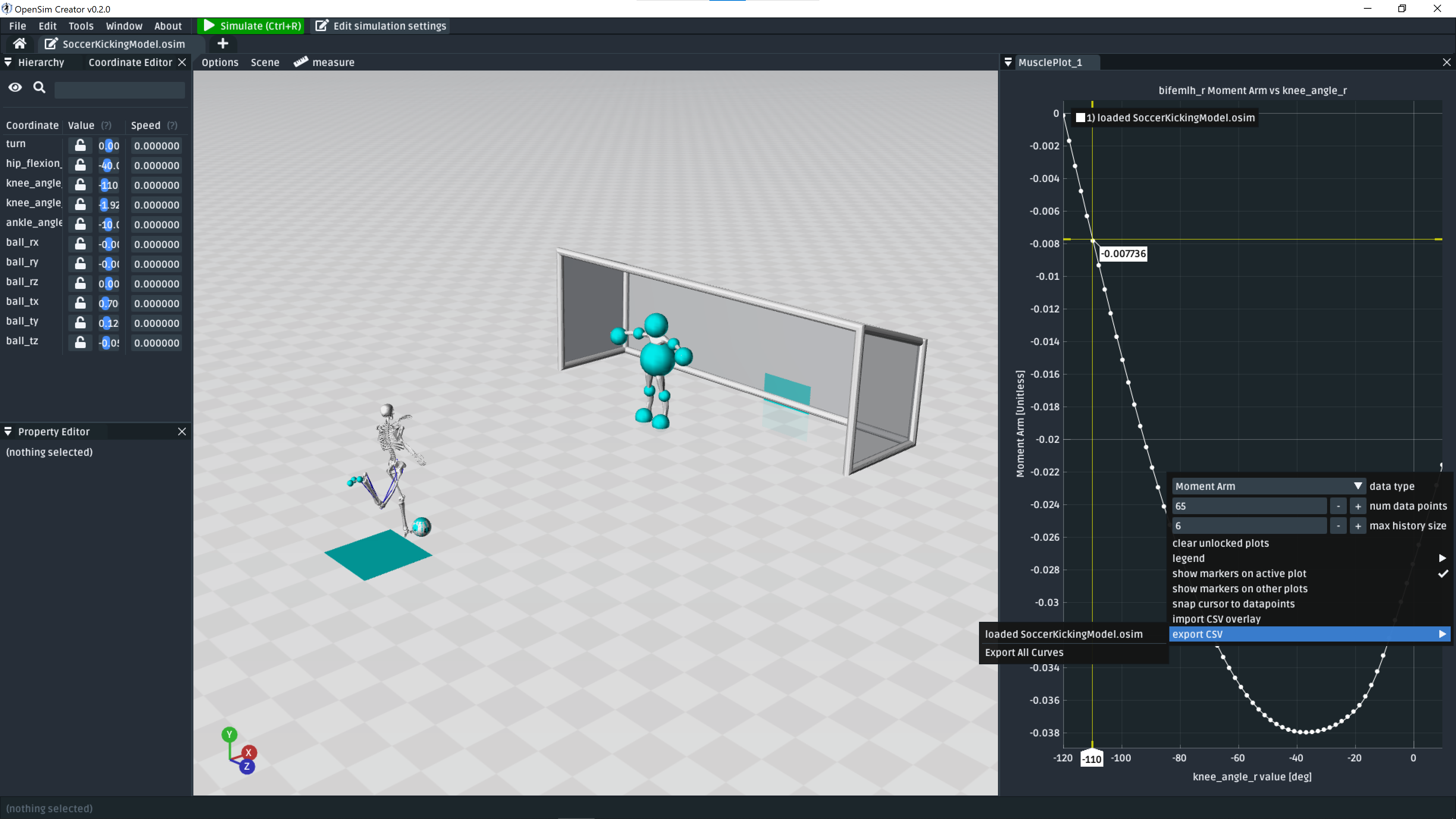 Muscle-plotting: rename "export to CSV" to "export all to CSV" and have ...