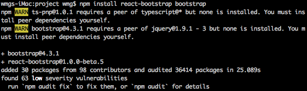 The warning appear whenever npm install · Issue #15059 · facebook/react ...