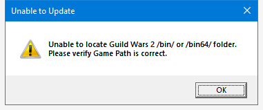 Error: Unable to locate Guild Wars 2 · Issue #119 · gw2-addon-loader/GW2-Addon-Manager · GitHub
