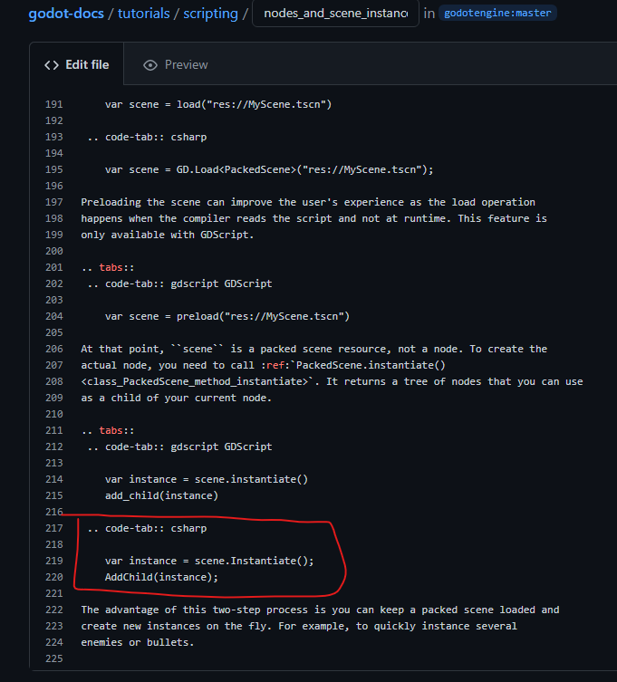 Documentation missing method keyword in C# · Issue #5942 · godotengine/godot-docs · GitHub