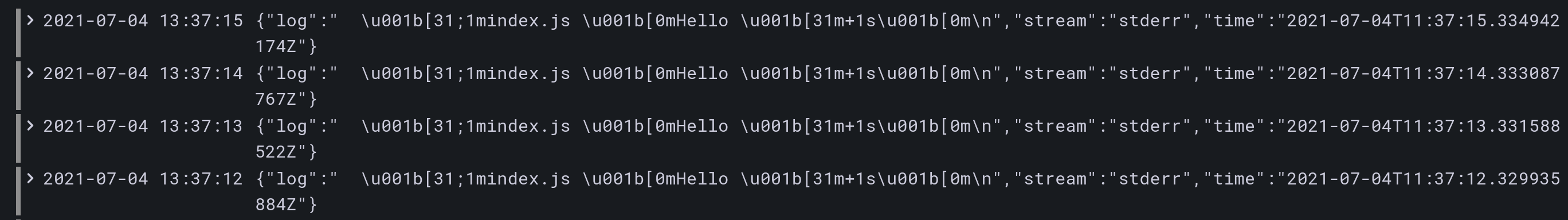 Explore logs displaying RAW ANSI color codes [Grafana v8.0.3] · Issue ...