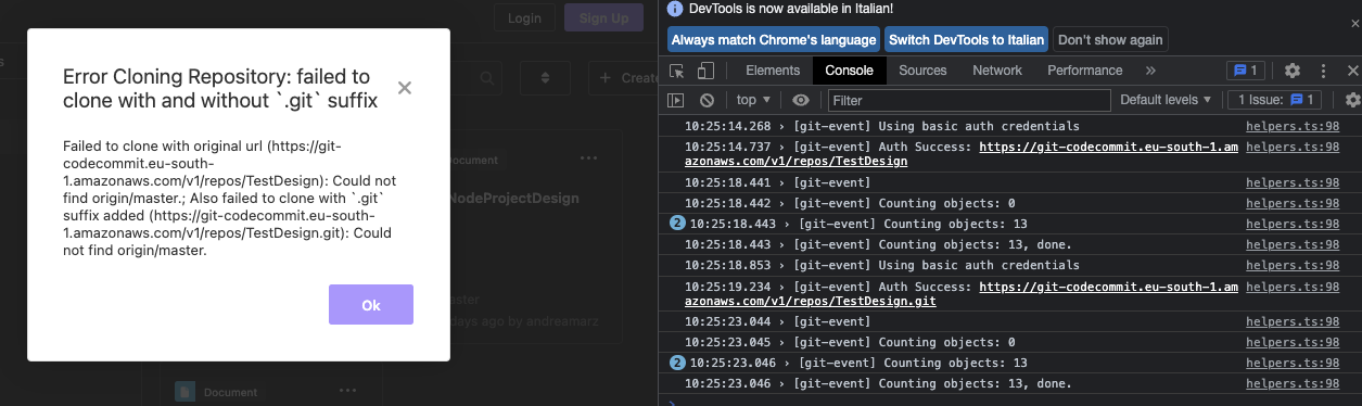 AWS CodeCommit Error Cloning · Issue #5545 · Kong/insomnia · GitHub