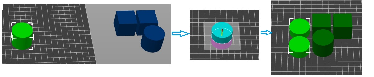 When Cutting 1 object : all other parts / objects are moved to the ...