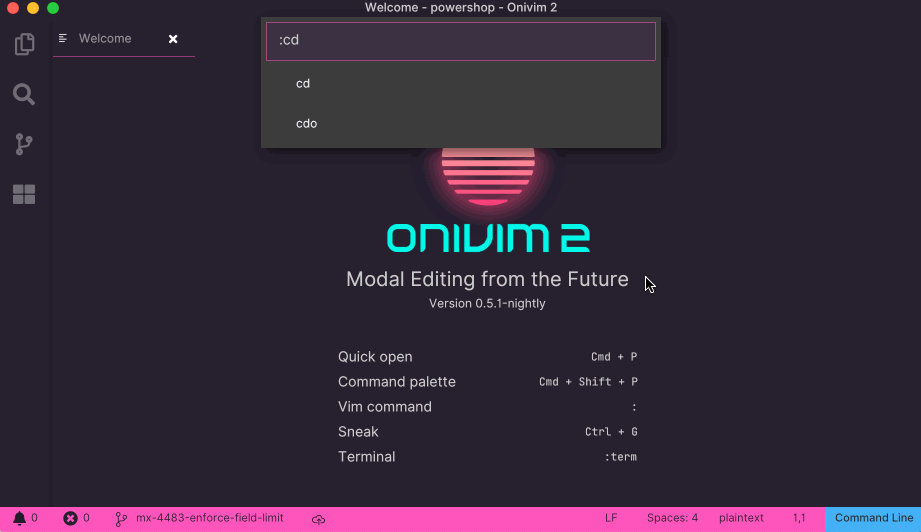 Using Tab inserts an odd character · Issue #2477 · onivim/oni2 · GitHub