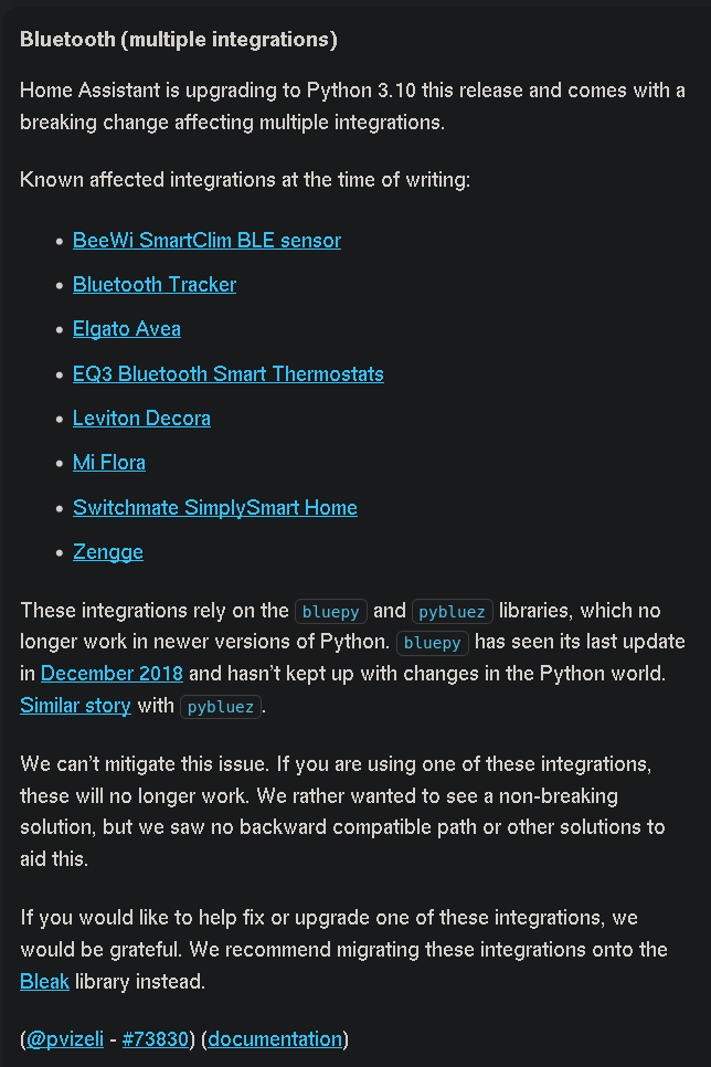 Bluetooth Adapter Failure After Update · Issue #71389 · home-assistant ...