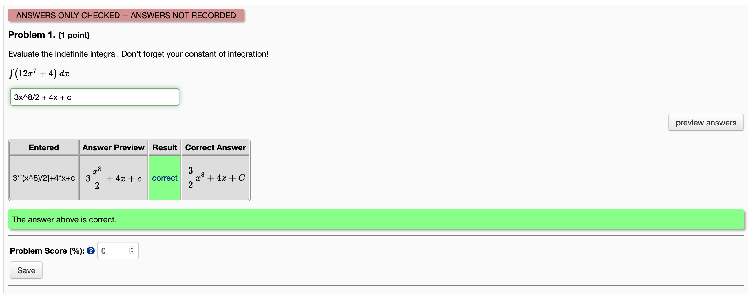 manual grader showing feedback on previewed answers · Issue #1341 · openwebwork/webwork2 · GitHub