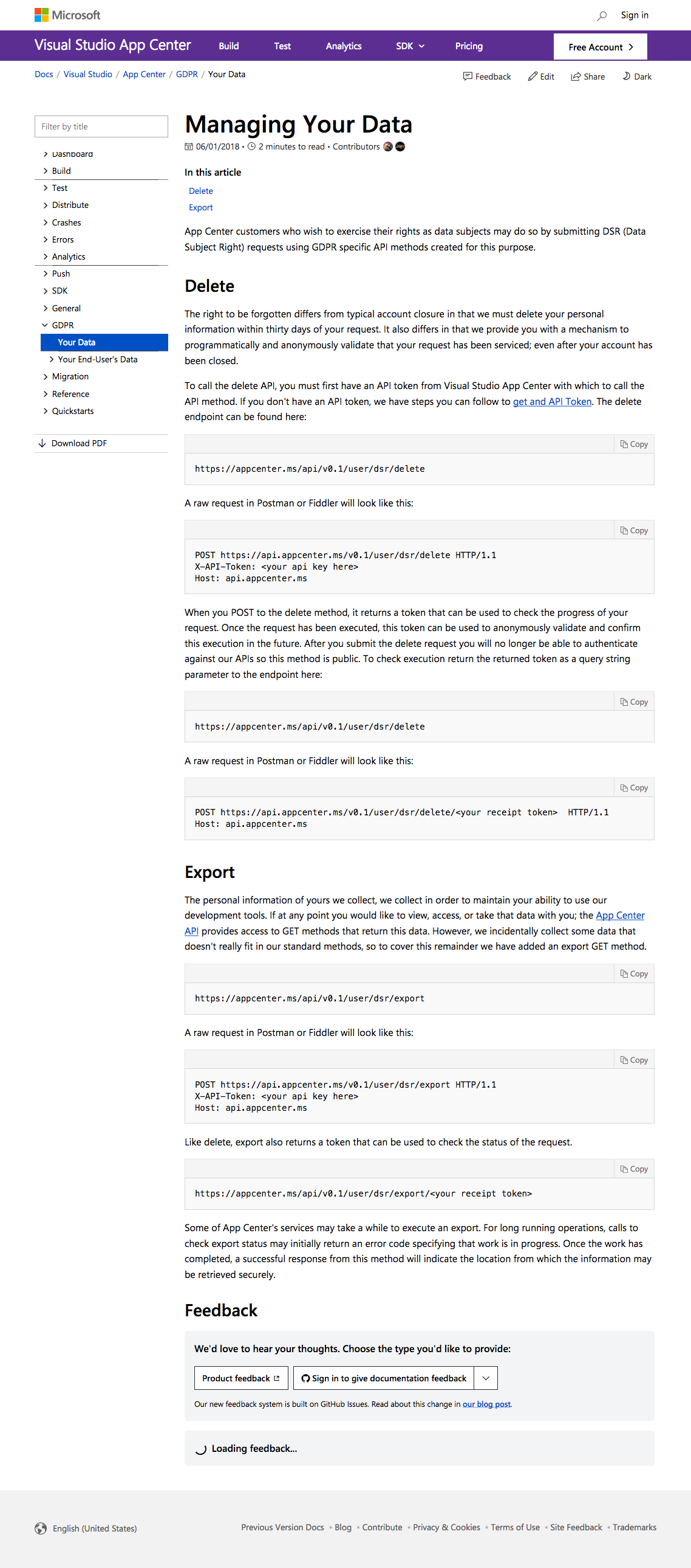 The sasUrl returns an error (which is not documented here) · Issue #205 · MicrosoftDocs ...