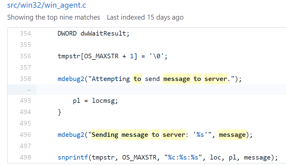 Sending Message To Server Debug Message Is Missing For Unix · Issue 2999 · Wazuhwazuh · Github