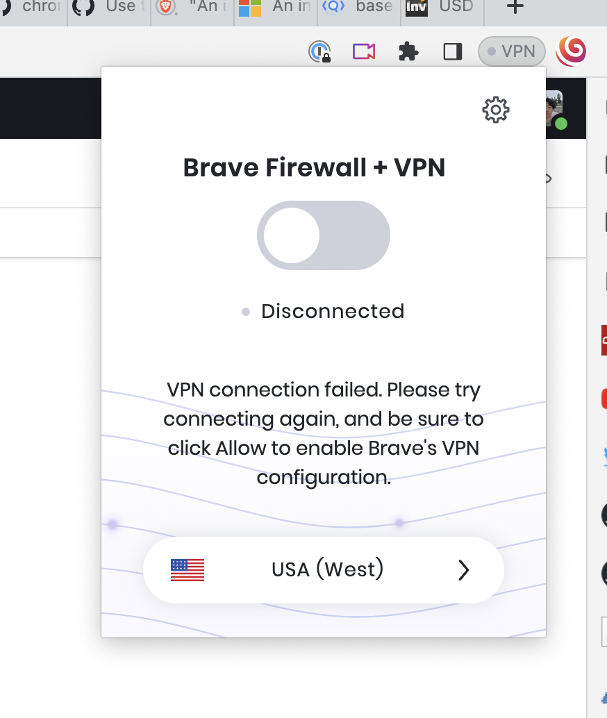 Show Windows specific error message when creating VPN config fails · Issue #26852 · brave/brave ...