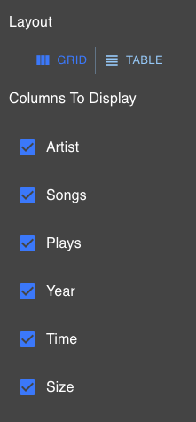 Columns To Display - inconsistent menu order · Issue #2278 · navidrome/navidrome · GitHub