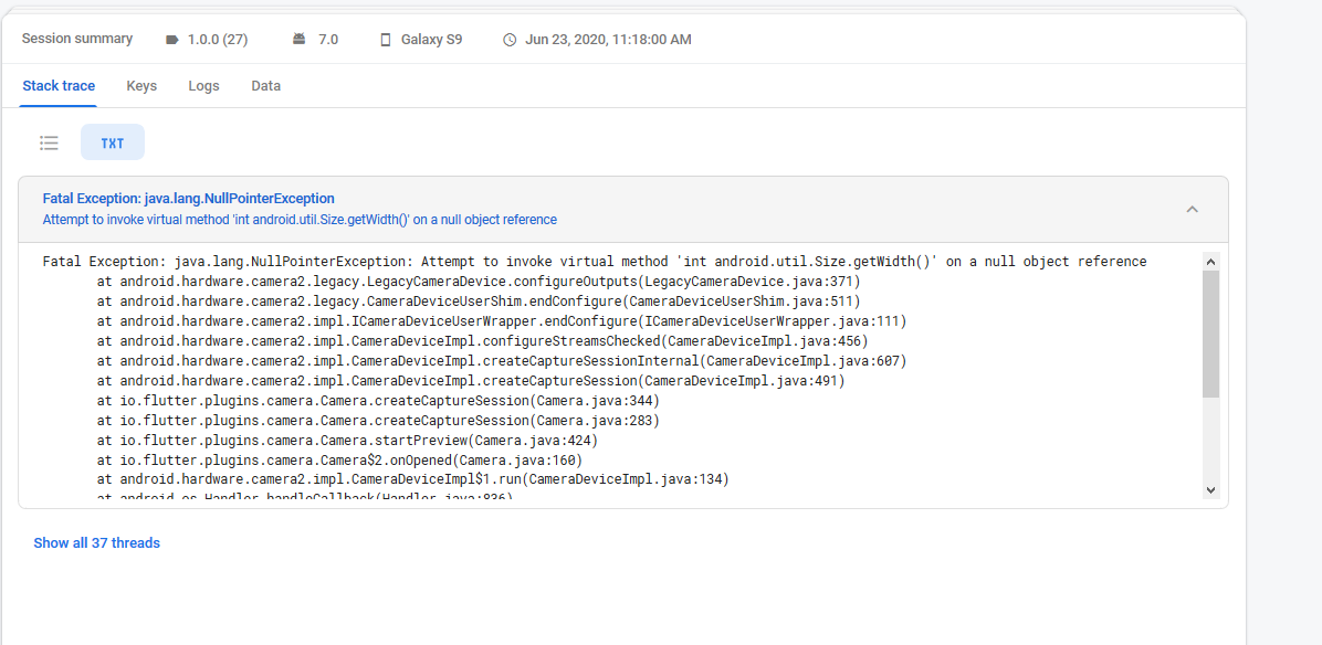 Nullpointerexception Attempt To Invoke Virtual Method Int Androidutilsizegetwidth On A